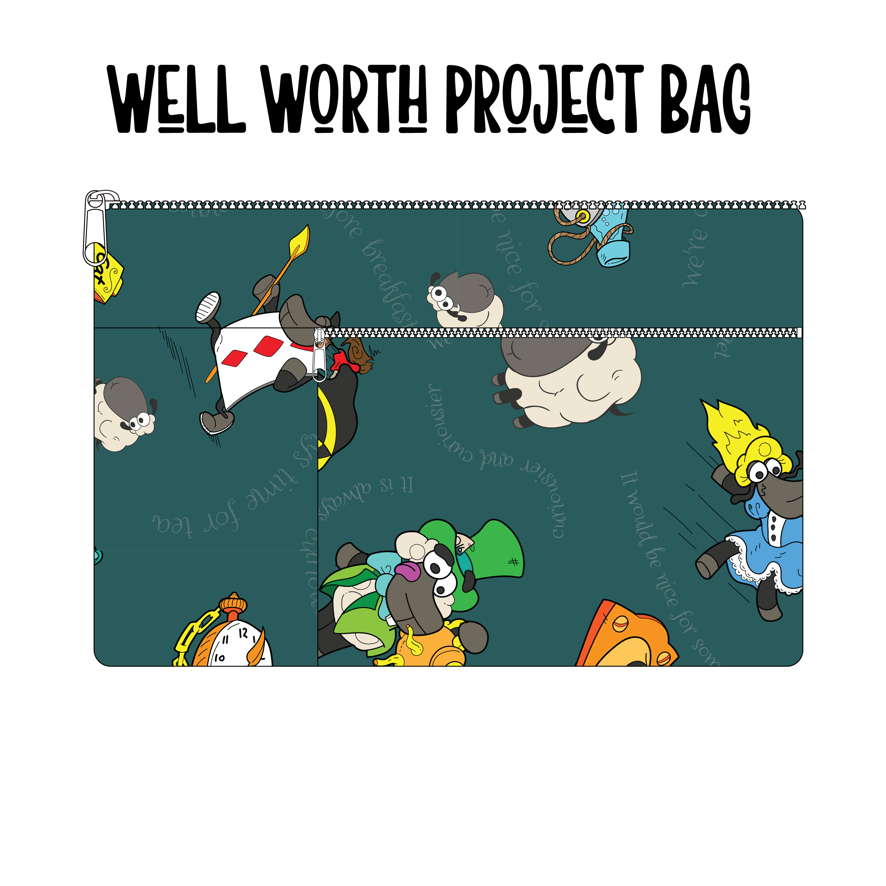 Well Worth It Project Bag – Knitting & Crochet Project Bag – Erin.Lane Bags