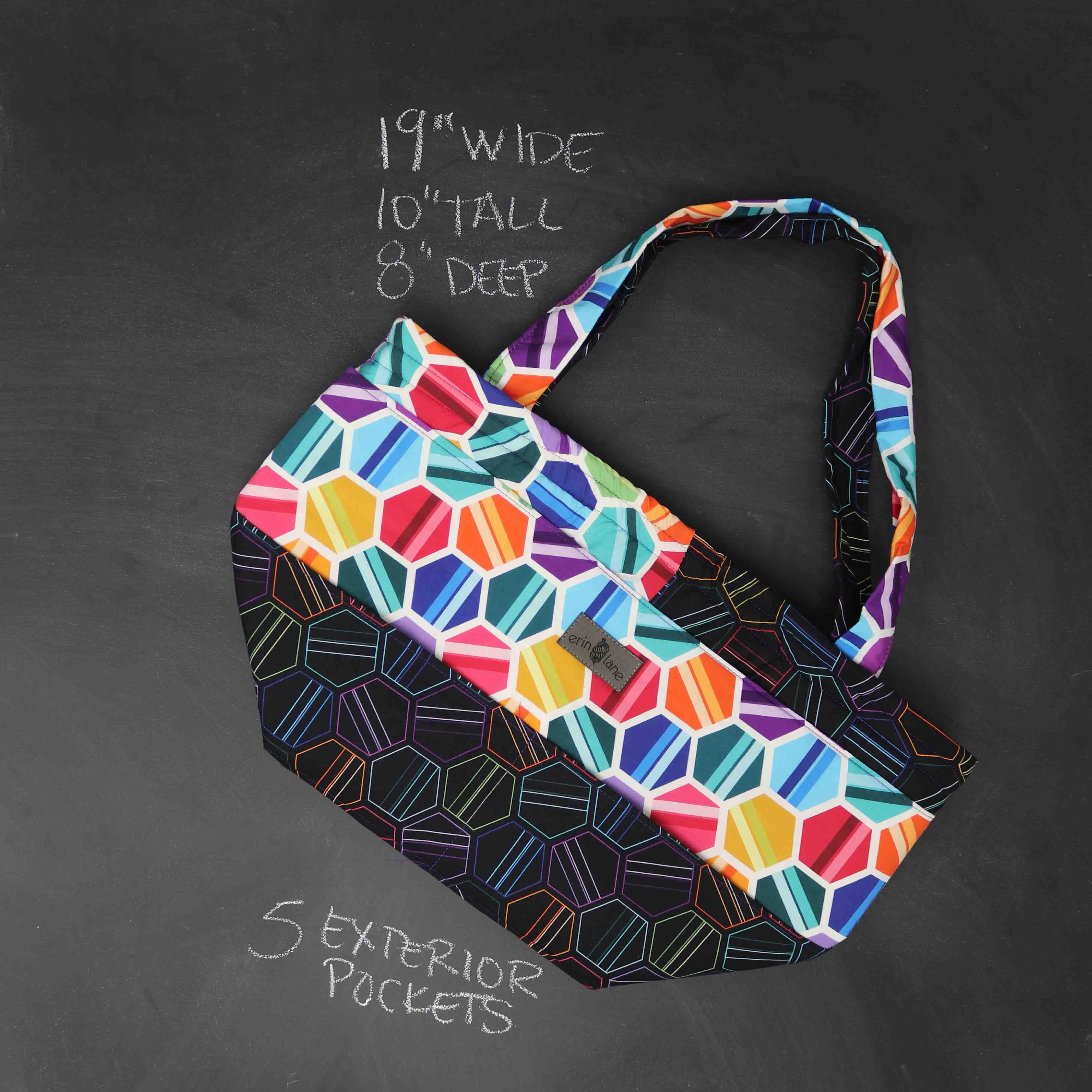 Barrel Tote Bag - Knitting and Crochet Tote Bag - Erin.Lane Bags