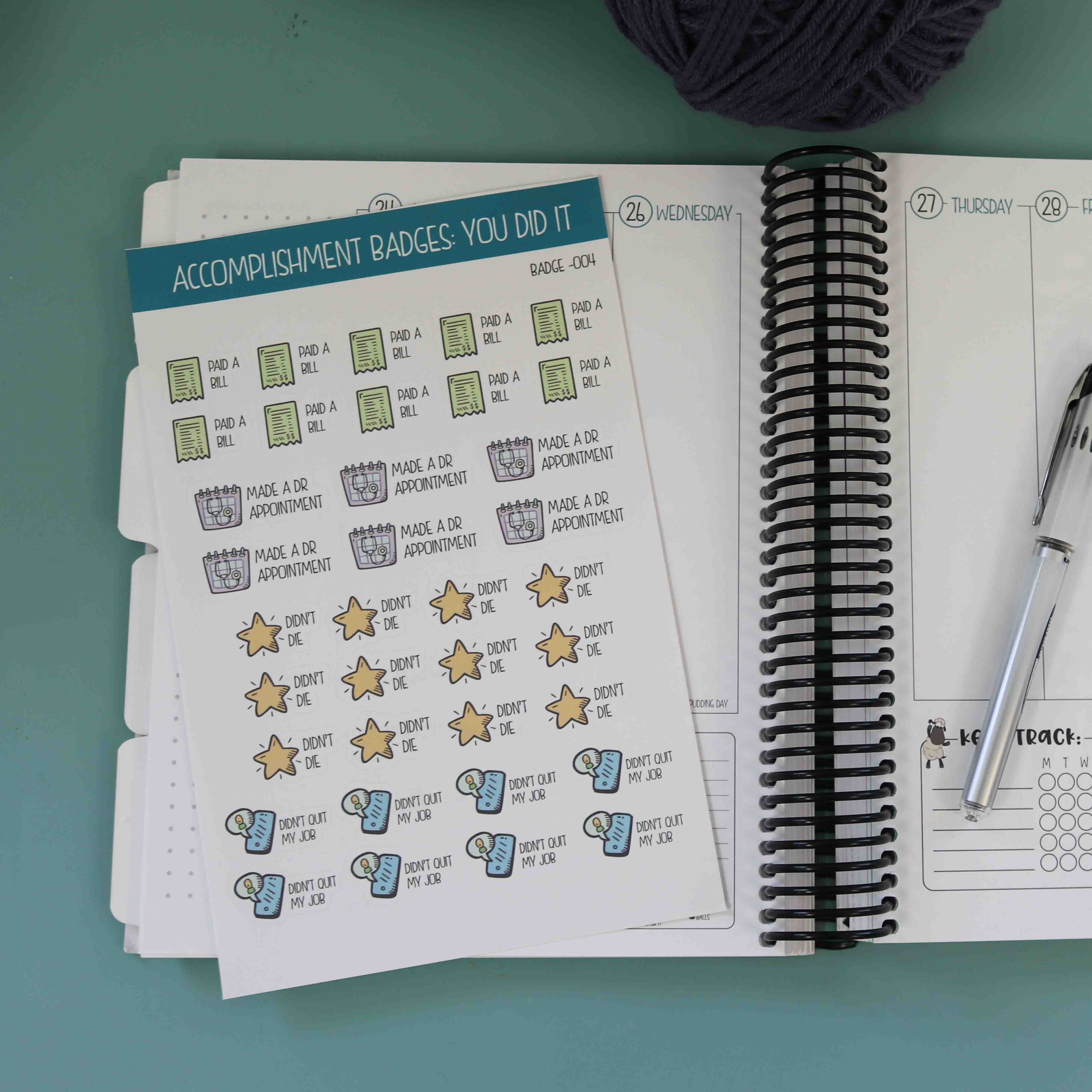 Daily Victory Planner Stickers - Adulting Badge Stickers for Your ...