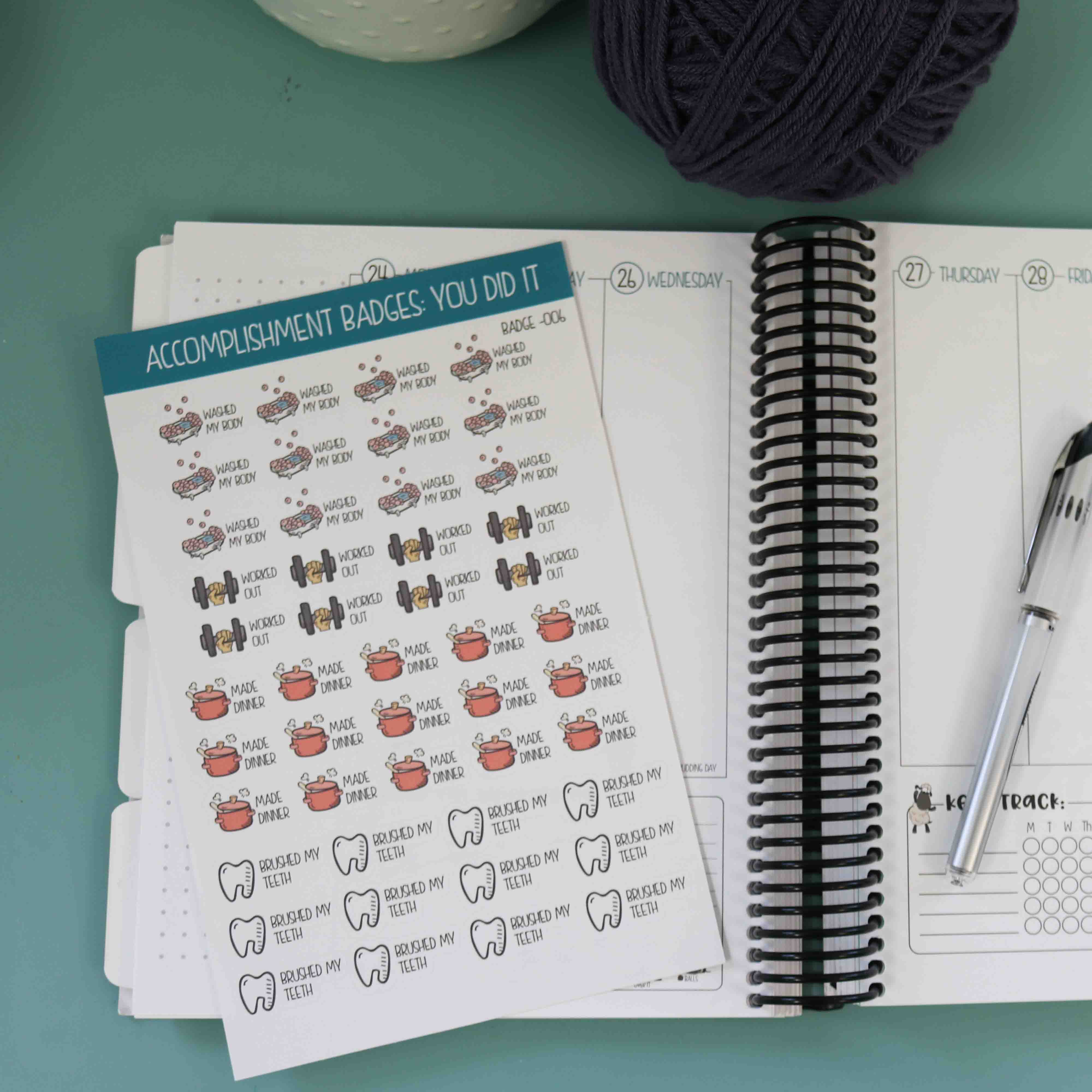 Daily Victory Planner Stickers - Adulting Badge Stickers for Your ...