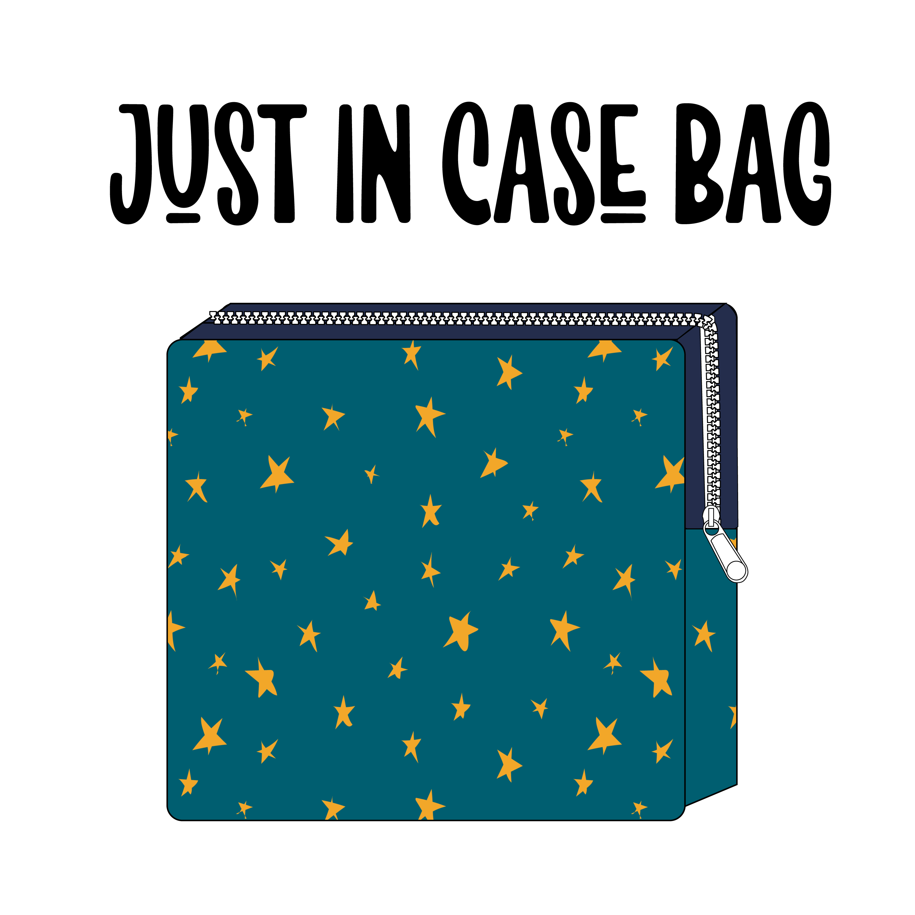 Just in Case Pouch – Small Boxy Organizer with Zipper – Erin.Lane Bags