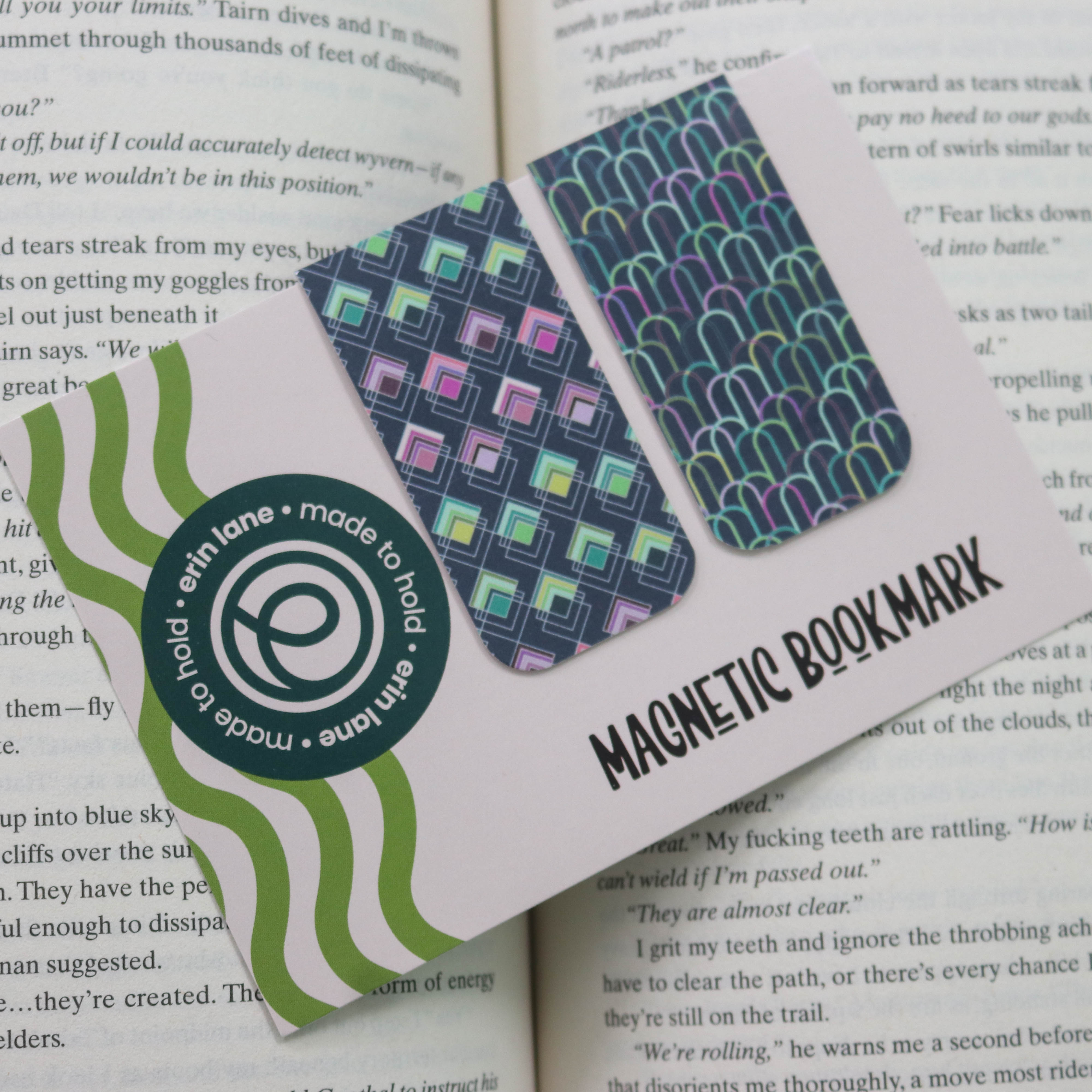 Set of 2 Magnetic Bookmarks – Reusable Page Holders for Books and ...