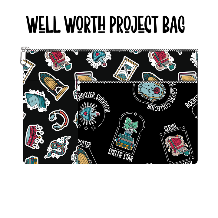 Well Worth It Project Bag – Knitting & Crochet Project Bag – Erin.Lane Bags