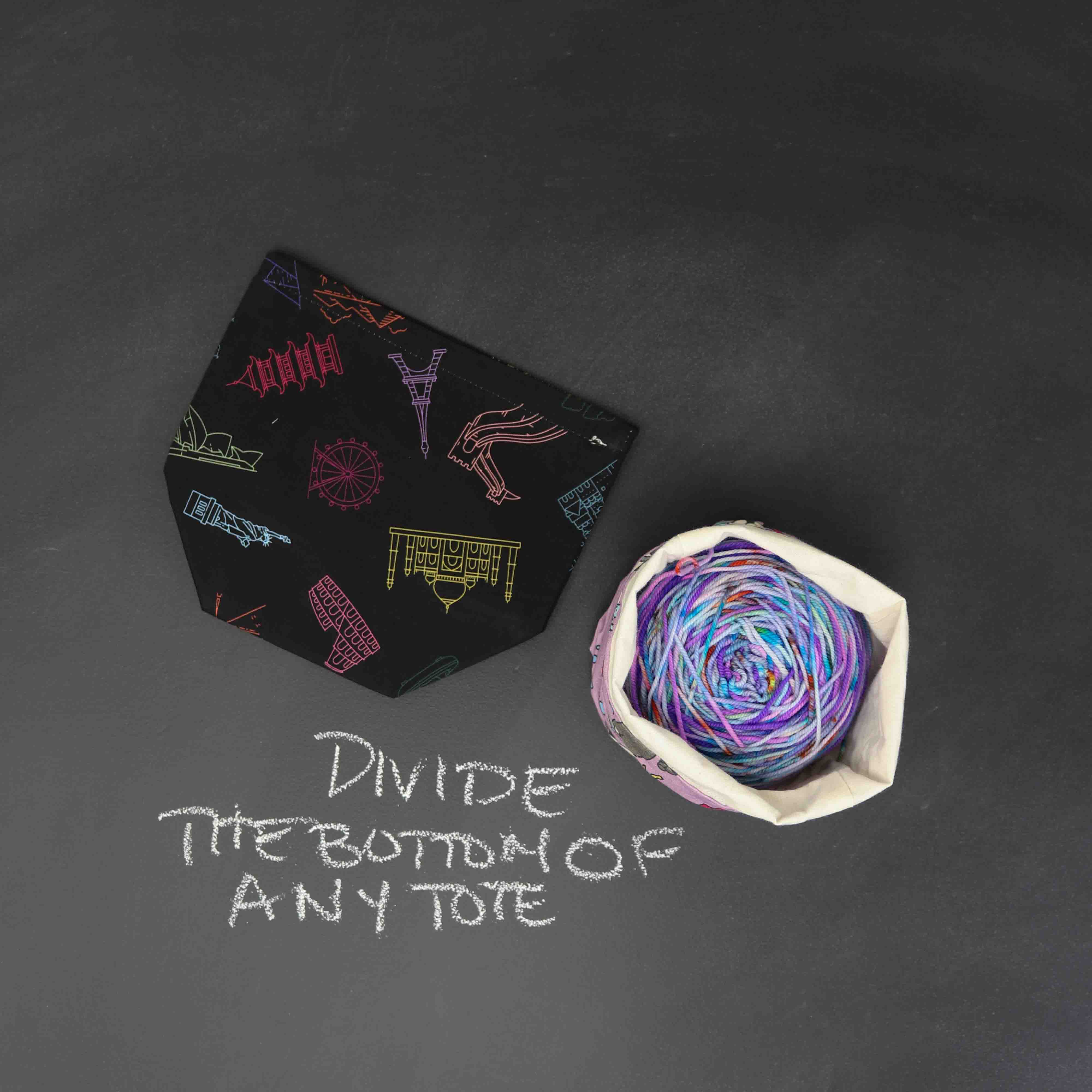 Project Pal Yarn Bowl | Knitting & Crochet Yarn Organizer for Totes ...