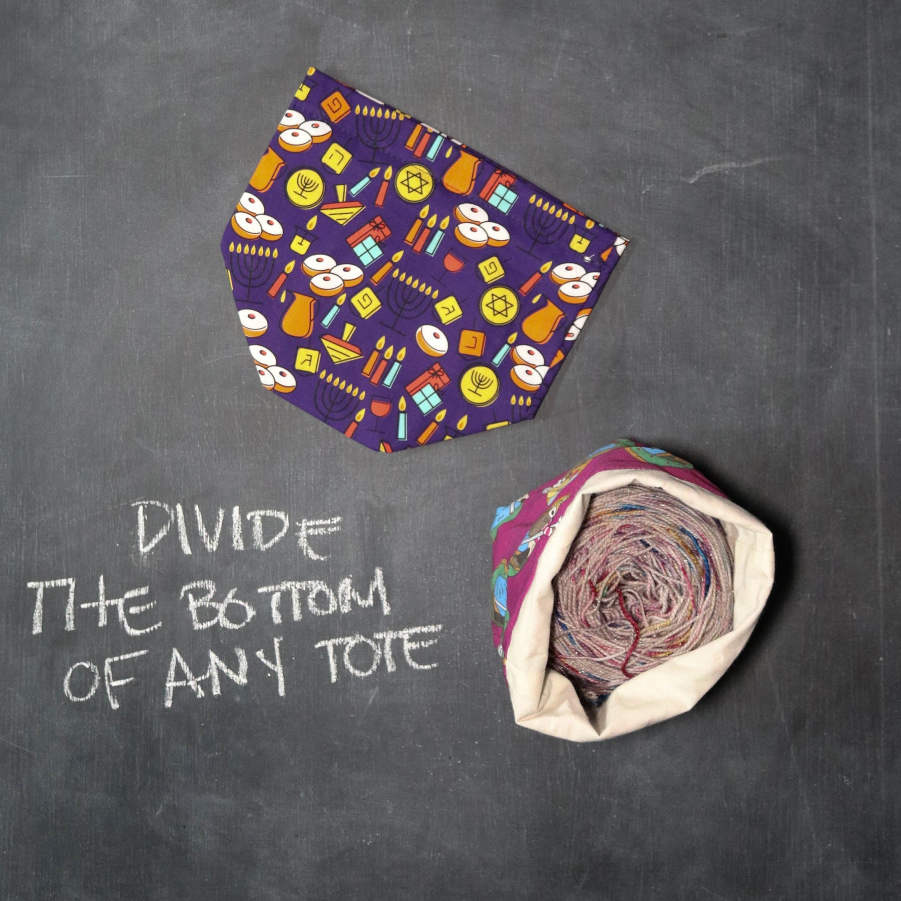 Project Pal Yarn Bowl in Hannukah Table – Erin.Lane Bags